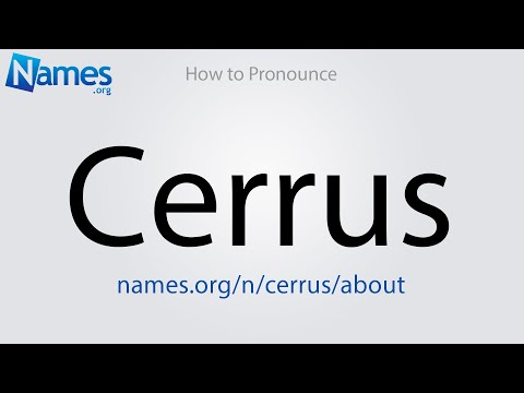 How to Pronounce Cerrus