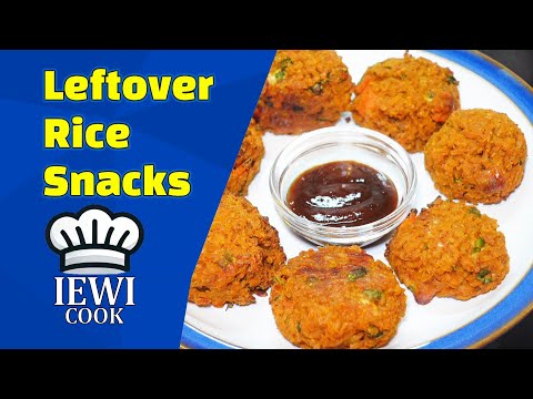 Crispy Leftover Brown Rice Snacks | Eggless Breakfast Recipe | Evening Snacks Recipe | IEWICOOK