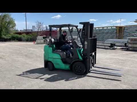 5,000 LB. MITSUBISHI FORKLIFT MODEL FGC25N W/ NEW TIRES FOR SALE