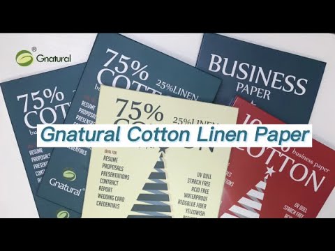 Gnatural Cotton Linen Paper