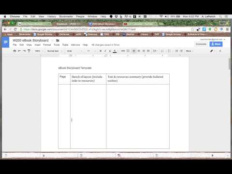 Instructional eBook Planning Document