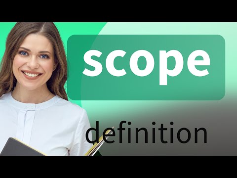 Scope | meaning of SCOPE