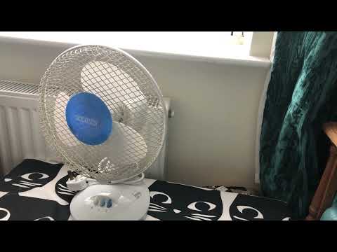 Essex east hearts air ambulance charity shop finds a 2004 Goldair 9â desk fan