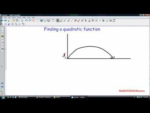 Math 3204/05: Finding a Quadratic Function