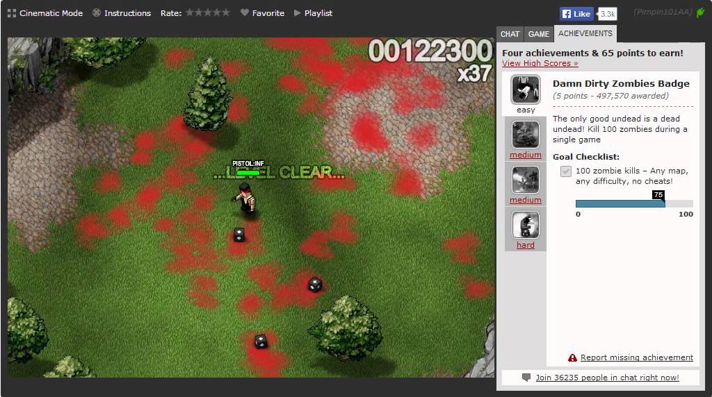 Boxhead: The Zombie Wars (Easy Badge)