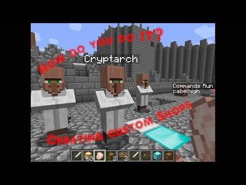 How To Create Custom Shopkeepers with Custom Items Minecraft Blog