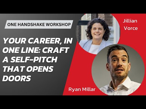 Workshop: Your Career, In One Line: Craft a Self-Pitch That Opens Doors