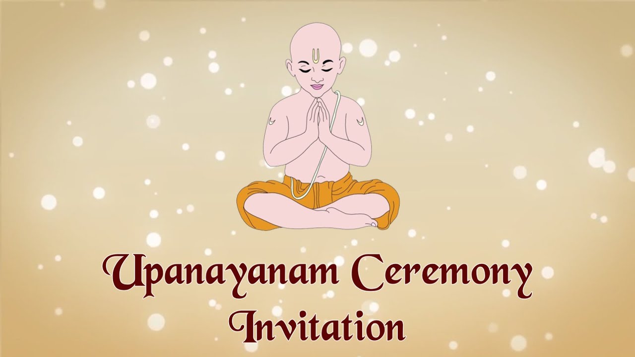 Video Invitations For Upanayanam || Upanayana Sanskar Invitation || UCV04