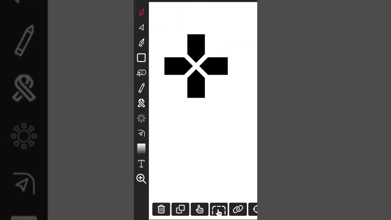 Creating a cross icon in vector-ink.#vectorink#graphicdesign#vectortracing#vector#vectorinktutorial#
