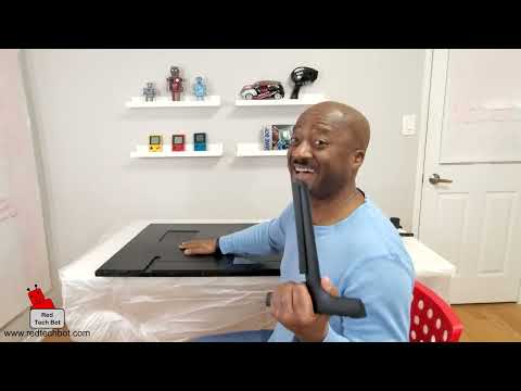 How to Install the Legs on the Samsung Frame 50 Inch 4K Smart TV (2022)
