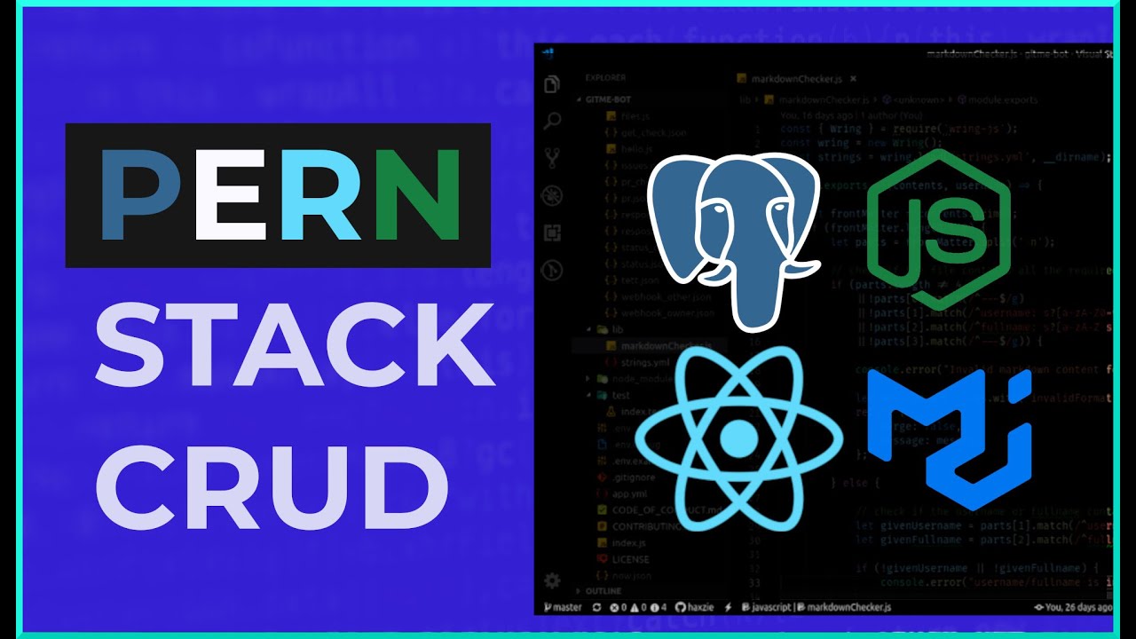 React, Node y PostgreSQL (PERN Stack) con Material UI