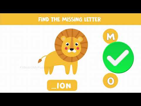 Find the Missing Letter - MISSING FIRST LETTER - Video for Kindergarten