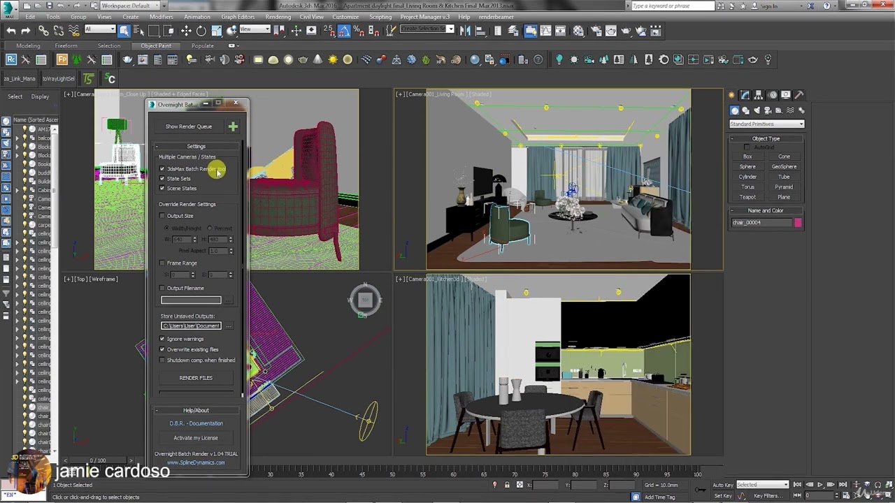 14   Overnight Batch Render with 3ds Max