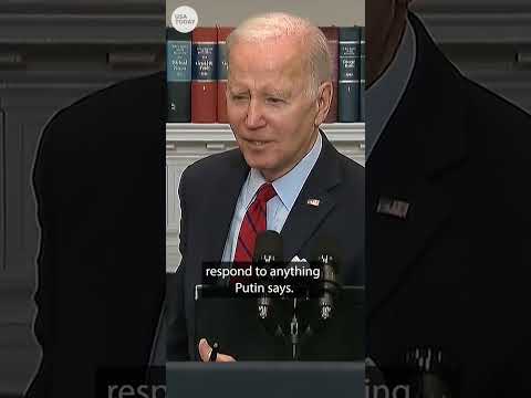 Biden on ceasefire in Ukraine: Putin is 'trying to find some oxygen' | USA TODAY #Shorts