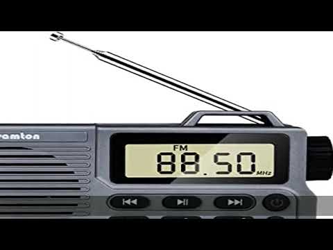 Portable AM/FM Radio, Small Pocket Radio with Bluetooth, Bass Speaker, Support Micro SD Card and Re