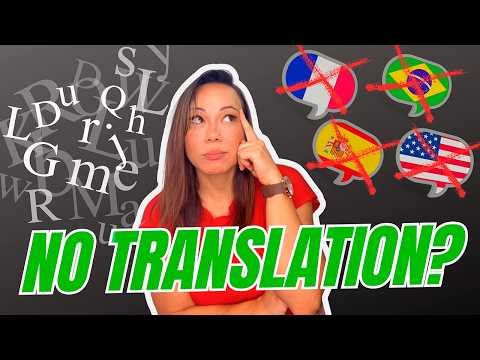 10 Words that Don't Translate (VIDEO) - MosaLingua