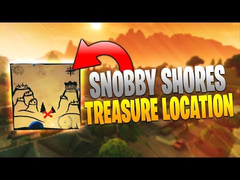 Snobby Shores Treasure Map Location! Fortnite Battle Royale Guide!