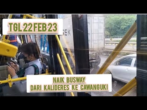 busway Kalideres - Cawang uki//Jakarta pagi hari