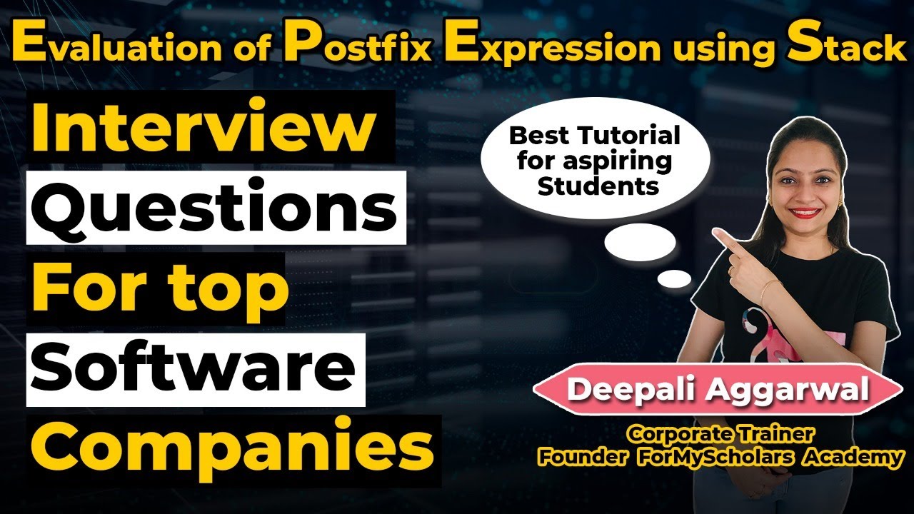 Evaluate Postfix Expression using Stack with Examples | DSA using Java #22