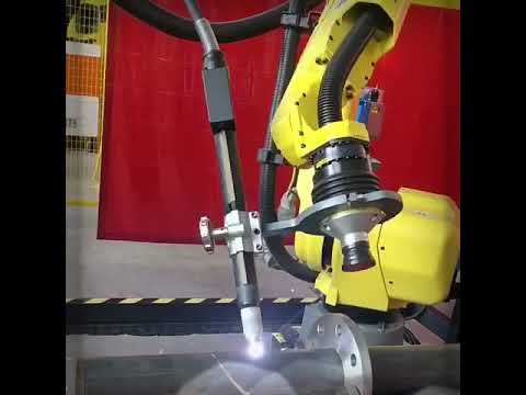 3D plasma cutting with robot. FANUC+ESAB