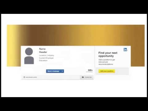 LinkedIn® Profile Sample "Hero" Header Images