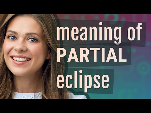 Partial eclipse | meaning of Partial eclipse