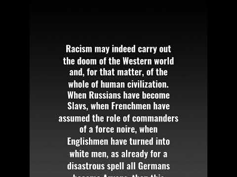Hannah Arendt: Racism may indeed carry out the doom of the Wester ......