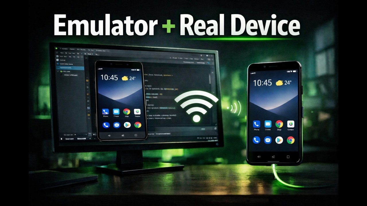 Android Emulator & Connect your Android device! to Android Studio