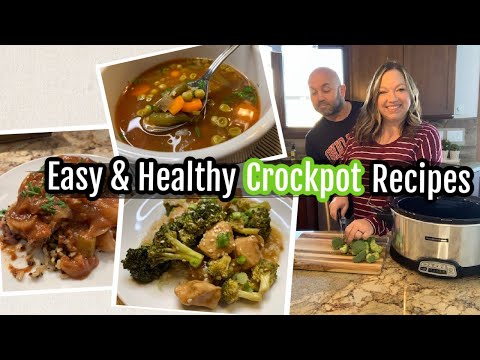 EASY AND HEALTHY CROCKPOT RECIPES! | Easy Weeknight Meals | What's for Dinner | Slow Cooker