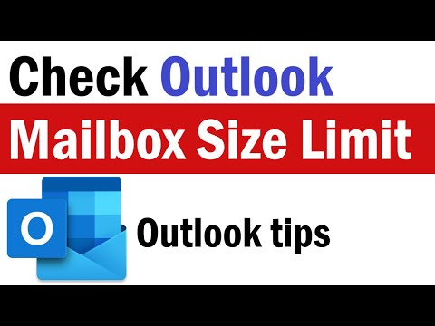 How to Check Outlook Mailbox Size Limit | Your Mailbox is Almost Full | Outlook Mailbox Size Limit