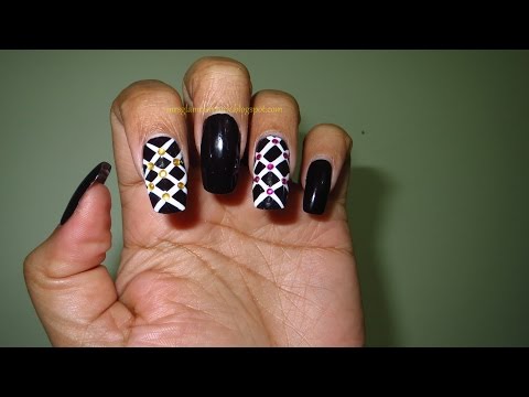 GNbL- Criss Cross Nail Art