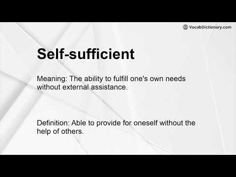 Self-sufficient Meaning