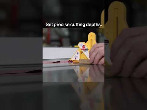 Find 1/2 thickness of material in seconds with the FitFinder 1/2 Gauge! www.Microjig.com