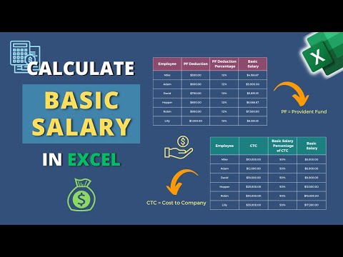 How to Calculate Basic Salary in Excel