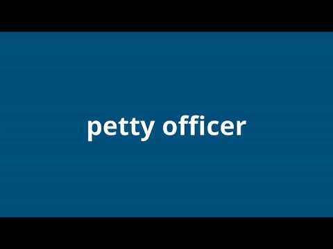 what is the meaning of petty officer