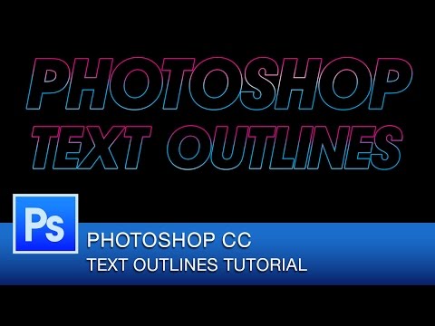 Photoshop CC Tutorial: How to Create Outline Text in Photoshop