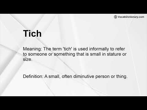 Tich Meaning