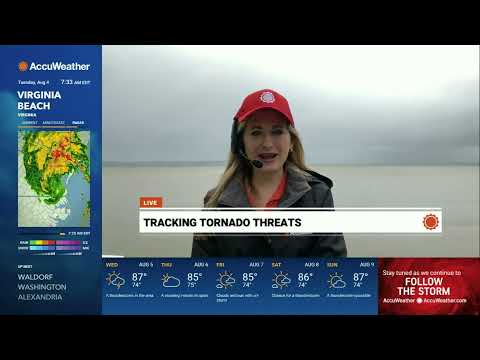 ACCUWEATHER NETWORK: Tropical Storm Isaias - Live Field Coverage from Meteorologist Cheryl Nelson