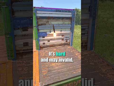 You Can Shoot Through a Garage Door Gap in Rust?! #rust #rusttips #rustshorts