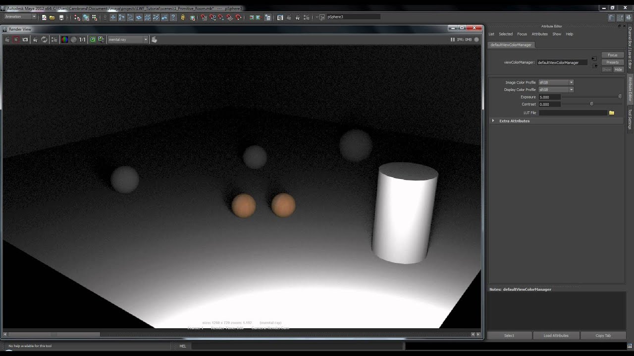 Easy Linear Workflow in Maya Tutorial