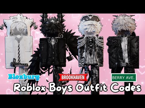 New Cool Berry Avenue codes for boys Outfits /Clothes ! Emo boys outfits codes for HSL