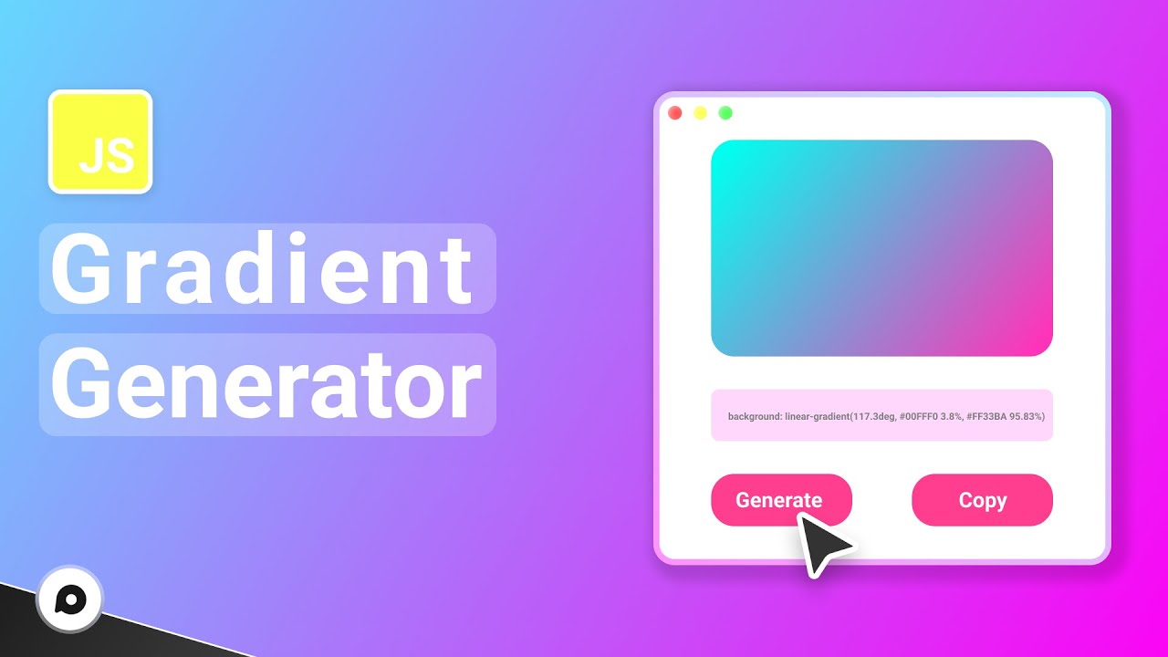 Random Gradient Generator using JavaScript | Create Your Own Gradient Generator 😊