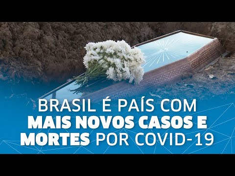 Brasil é país do mundo com mais novos casos e mortes por Covid-19