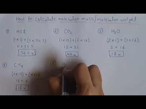 How to calculate molecular mass/molecular weight