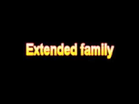 What Is The Definition Of Extended family - Medical Dictionary Free Online