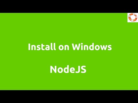 Install Node.js and NPM on Windows