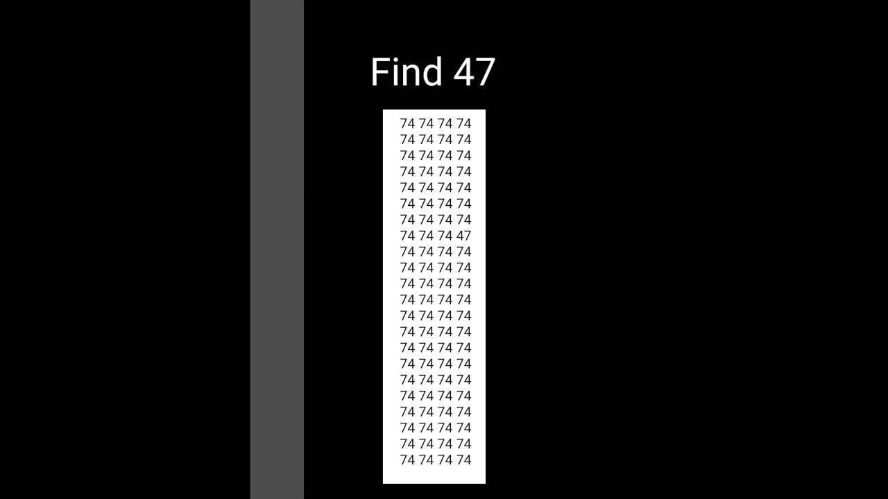Find 47