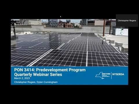 Q1 2023 NY-Sun Predevelopment Program Quarterly Webinar