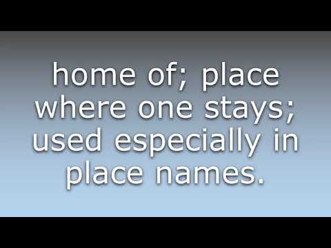 What does -stan mean?