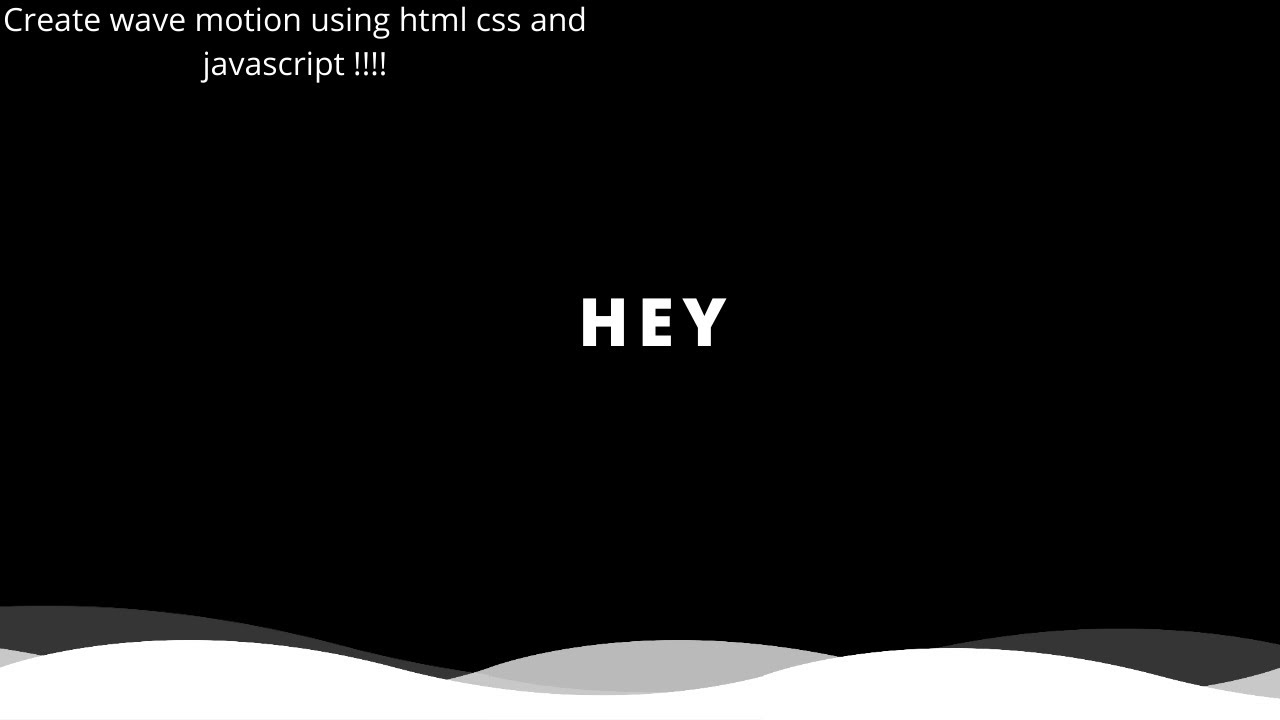 WATER WAVE ANIMATION EFFECT USING HTML AND CSS | CSS TUTORIAL